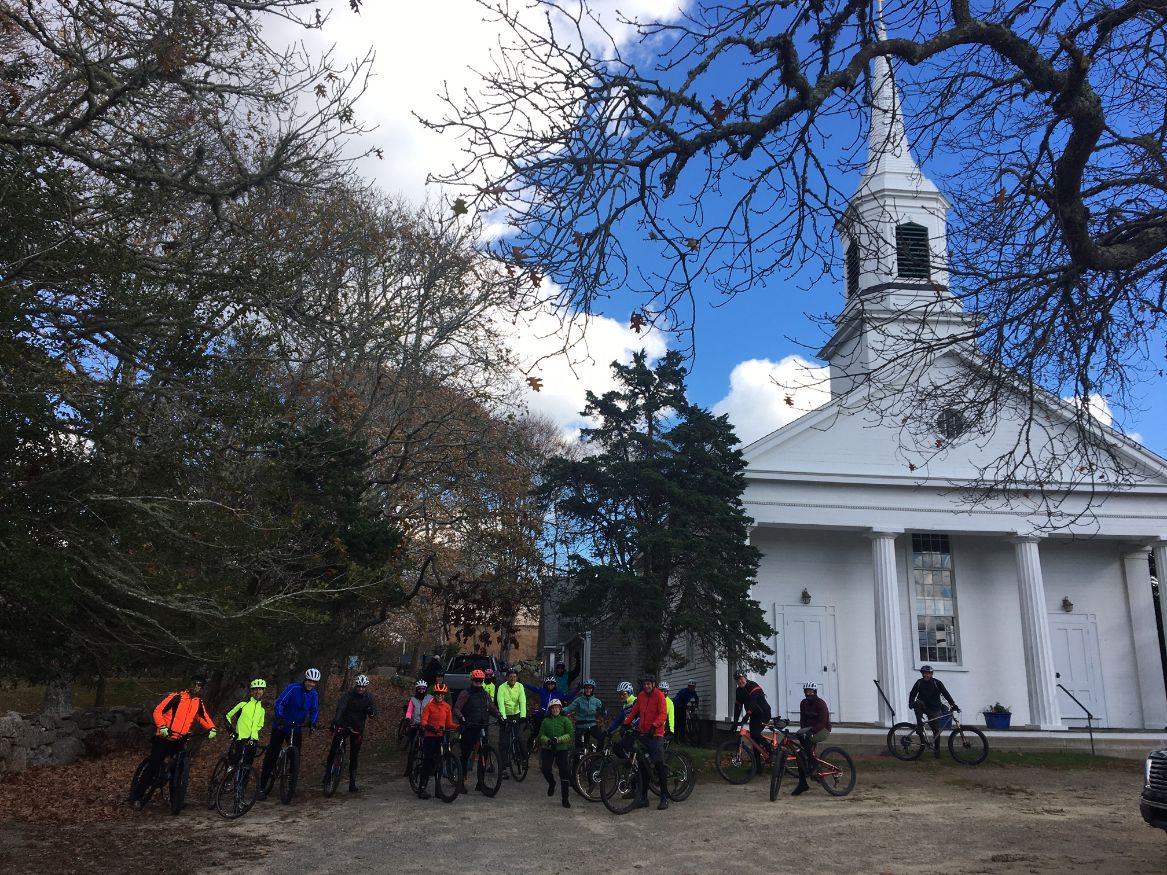 Bike Ride/tour visits Chilmark Church – The Chilmark Community Church
